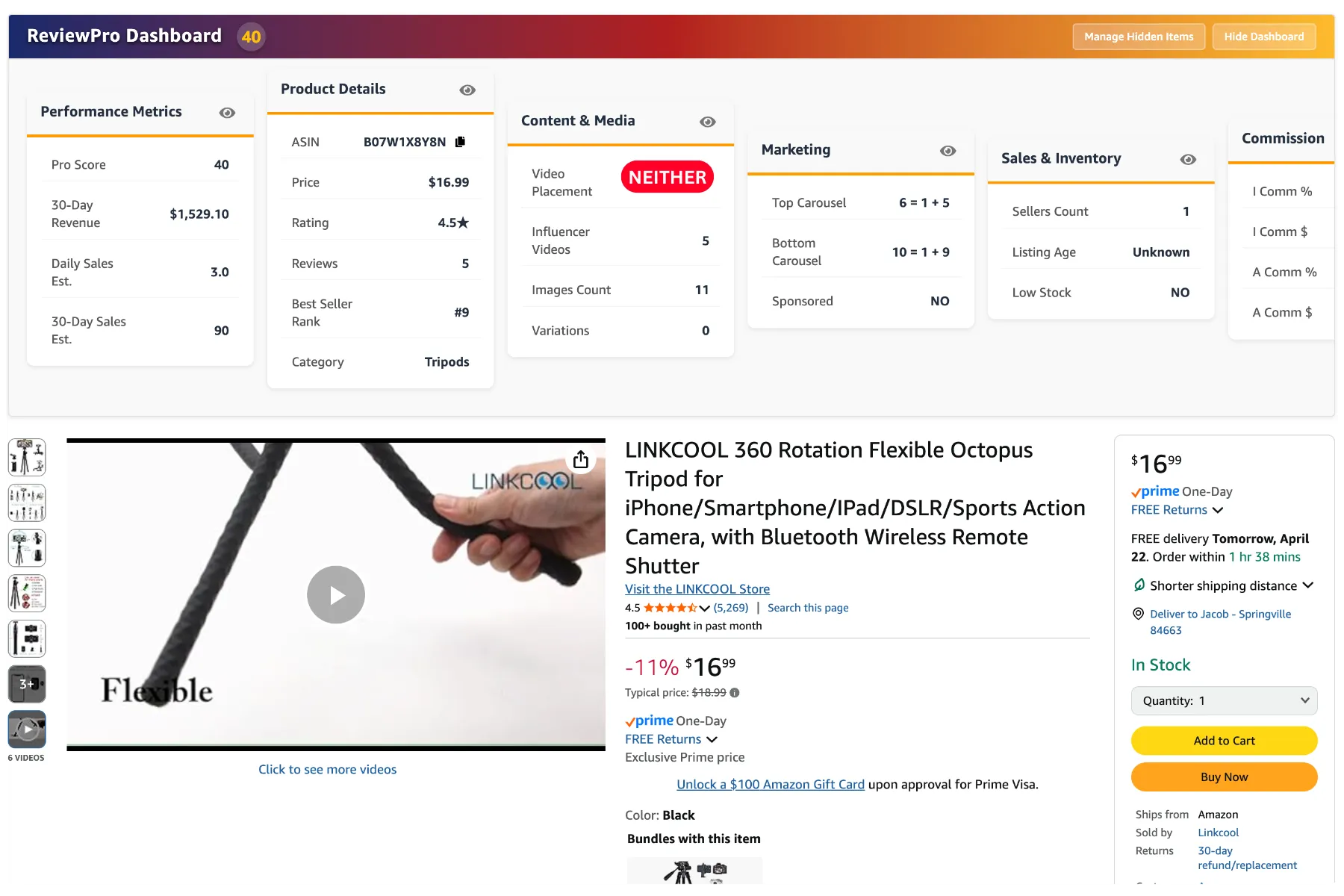 ReviewPro - Amazon Influencer Tool